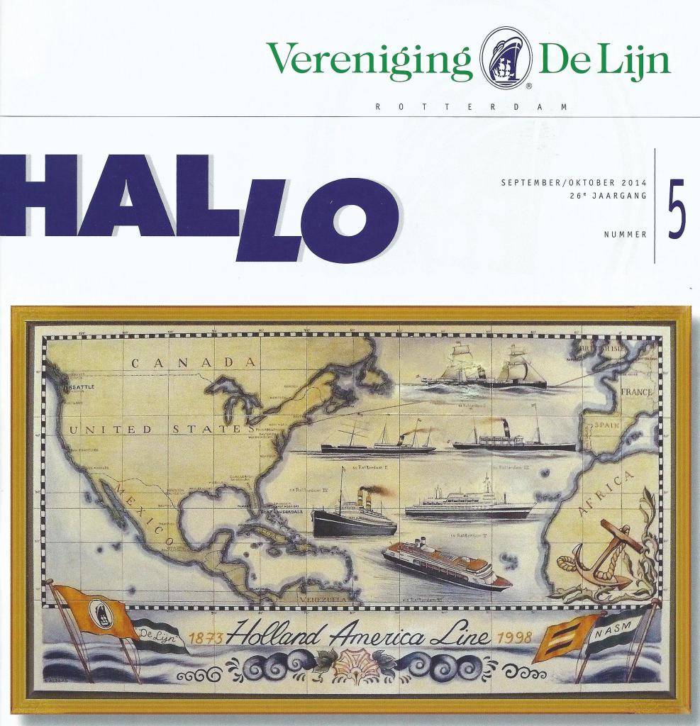 Artikel in de HALLO 5/2014 (Dutch only) | Holland America Line tiles/tegels